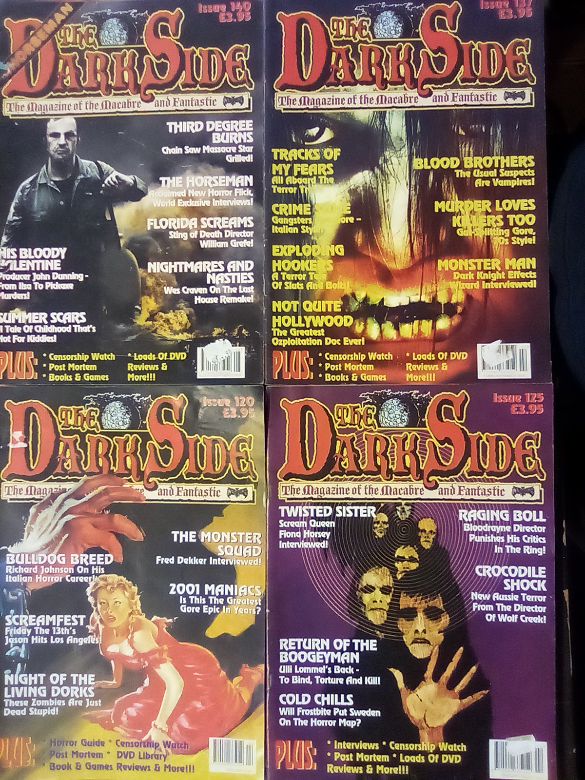 4x Issues of the 'Darkside' Horror Film Magazines (2) – Atlantis Books